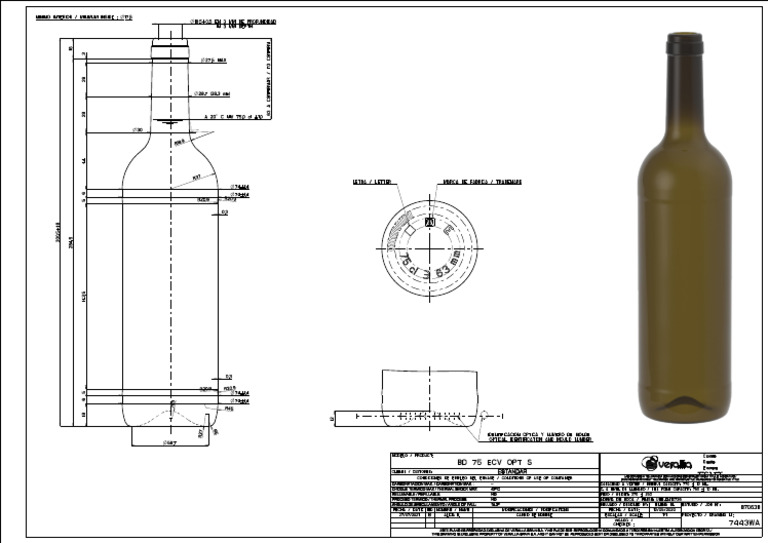 750ml Bordeaux Ecova Optima Supera Cork (2022) | PDF