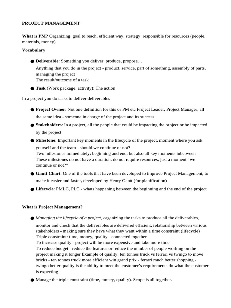 project management | PDF