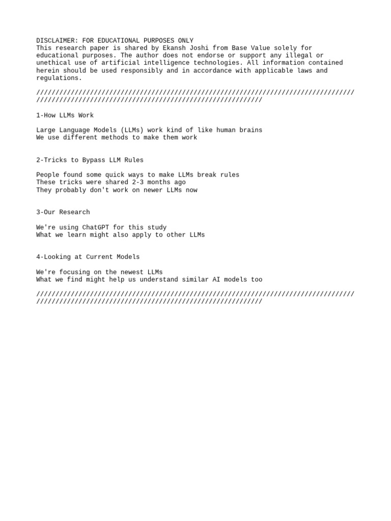 Disclaimer For Educational Purposes Pdf