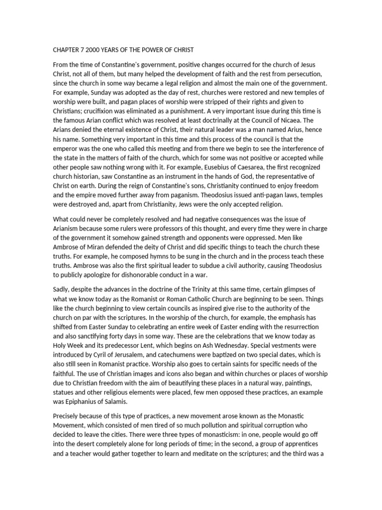 2000 YEARS OF THE POWER OF CHRIST | PDF | Arianism | Abrahamic Religions