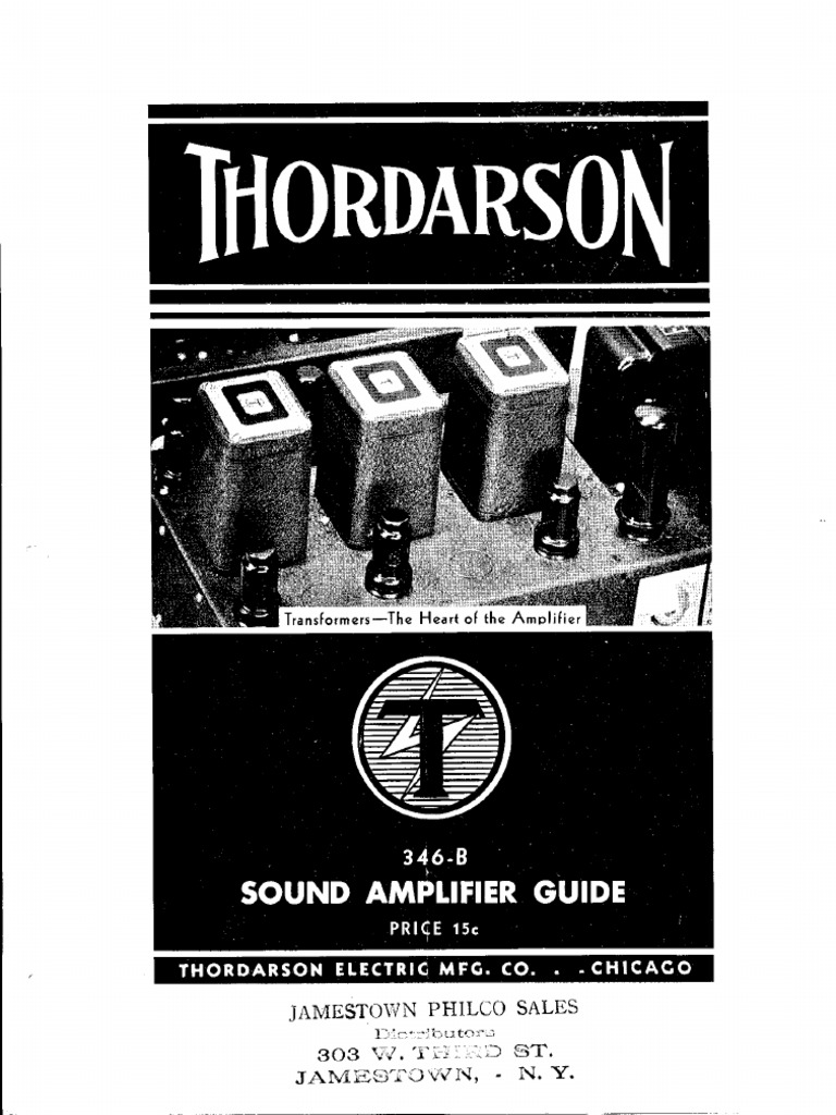 Thordarson Sound Amp | PDF