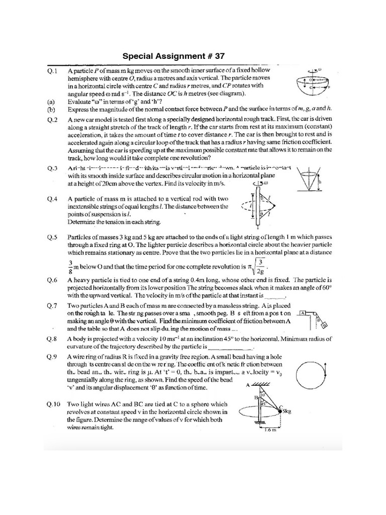 Special Assignment # 37 | PDF