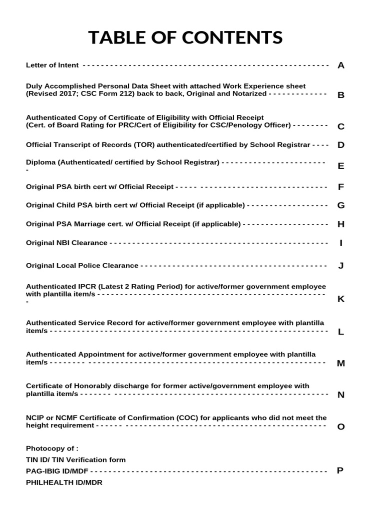 TABLE OF CONTENTS FOR BUCOR FOLDER 1 & 2.wbk | PDF | Birth Certificate ...