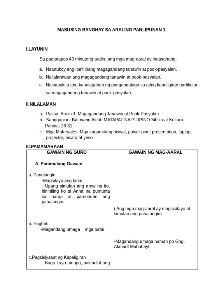 LESSON PLAN_AP | PDF