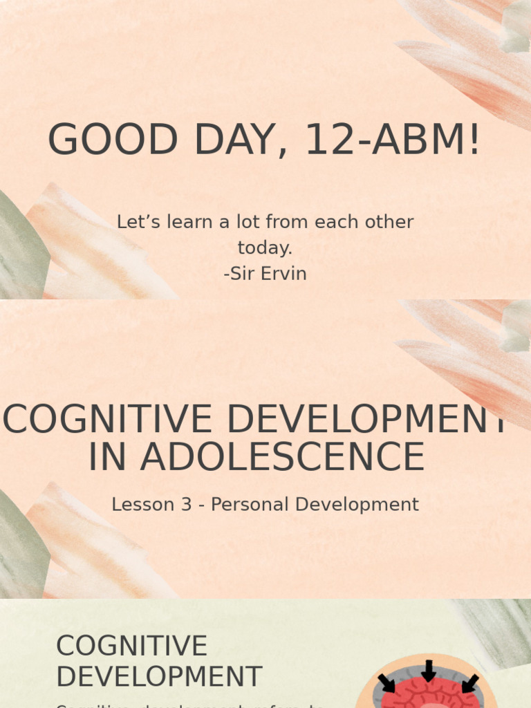 PERDEV-LESSON-3 | PDF | Neuroscience | Psychology