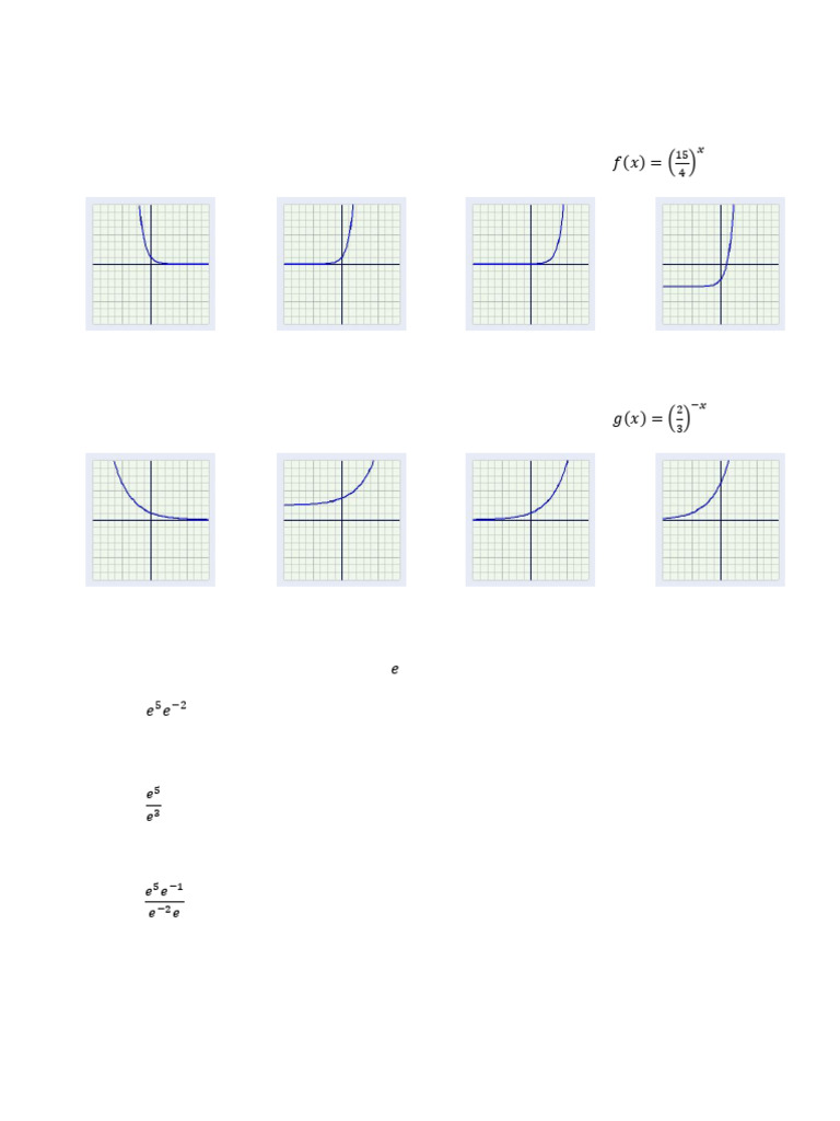 Exponential functions | PDF