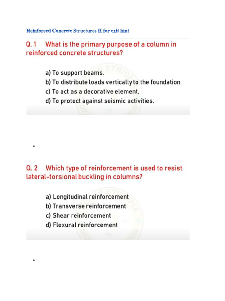 Exit Exam RCC II Model | PDF