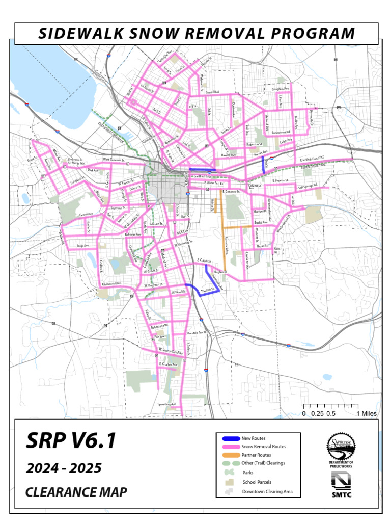 Syracuse Sidewalk Snow Plow Routes | PDF | Snow