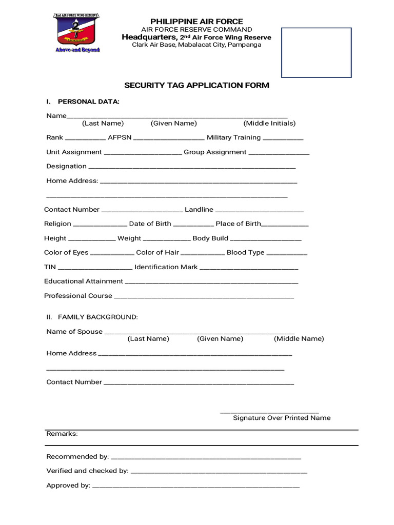 Wing Security Tag Application | PDF