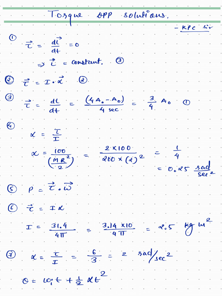 Torque DPP Soln KPC Sir - 230223 - 225857 | PDF