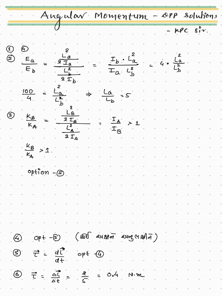 Angular momentum dpp soln KPC sir_230303_114832 | PDF
