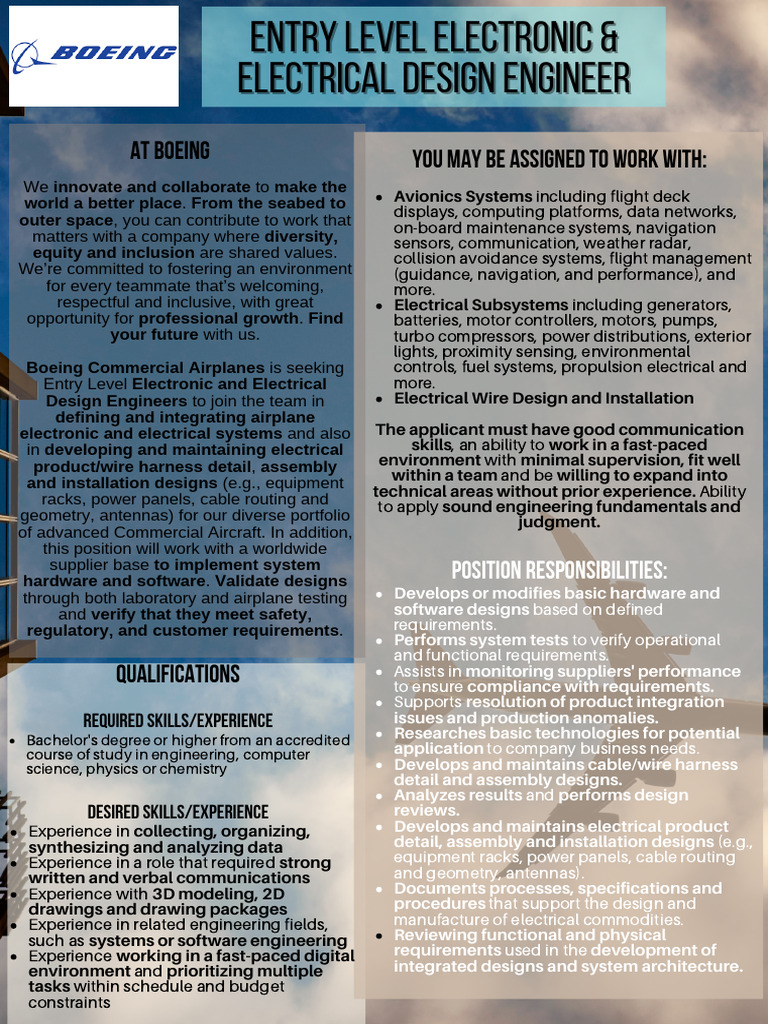 Boeing Job Offer | PDF | System | Engineering