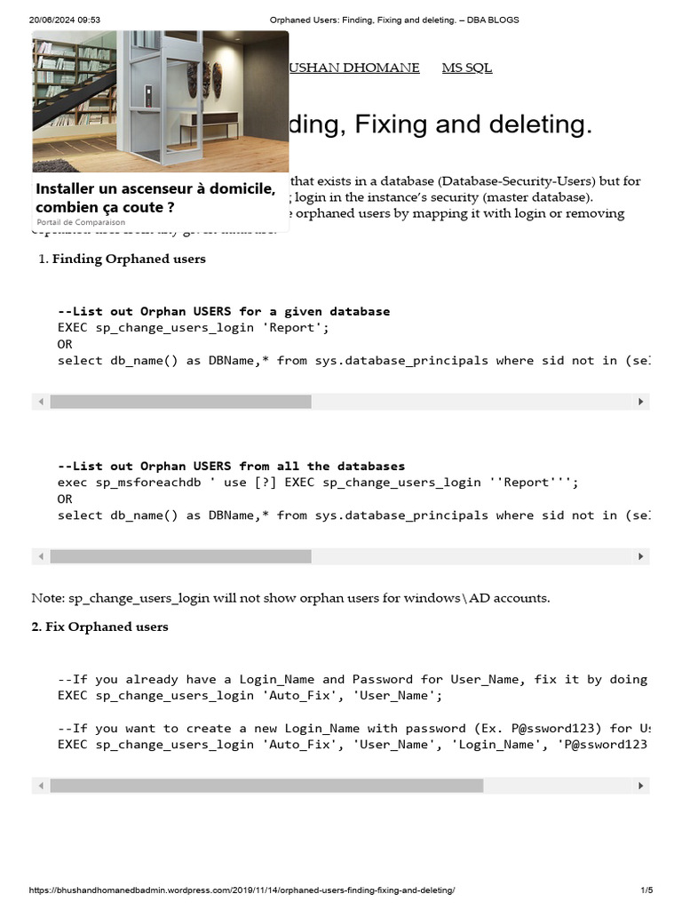 Orphaned Users - Finding, Fixing and Deleting. | PDF | Software | Data