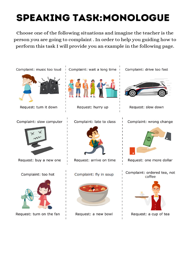 Speaking Monologue | PDF