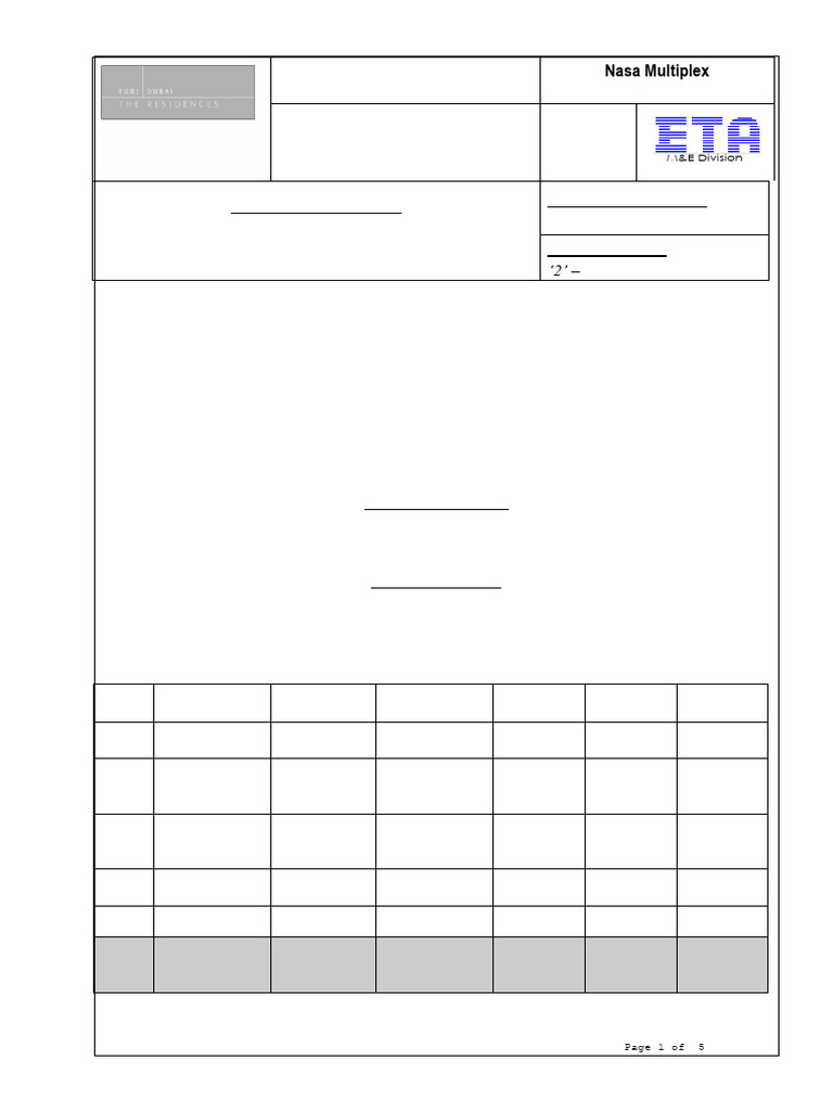 Installation of Fan Coil Unit - FCU - Method Statement | PDF | Valve ...