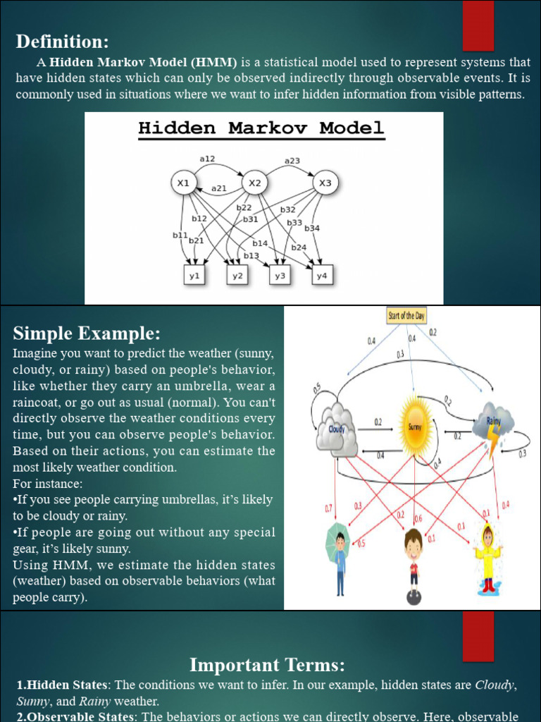 Definition:: Hidden Markov Model (HMM) | PDF | Applied Mathematics ...