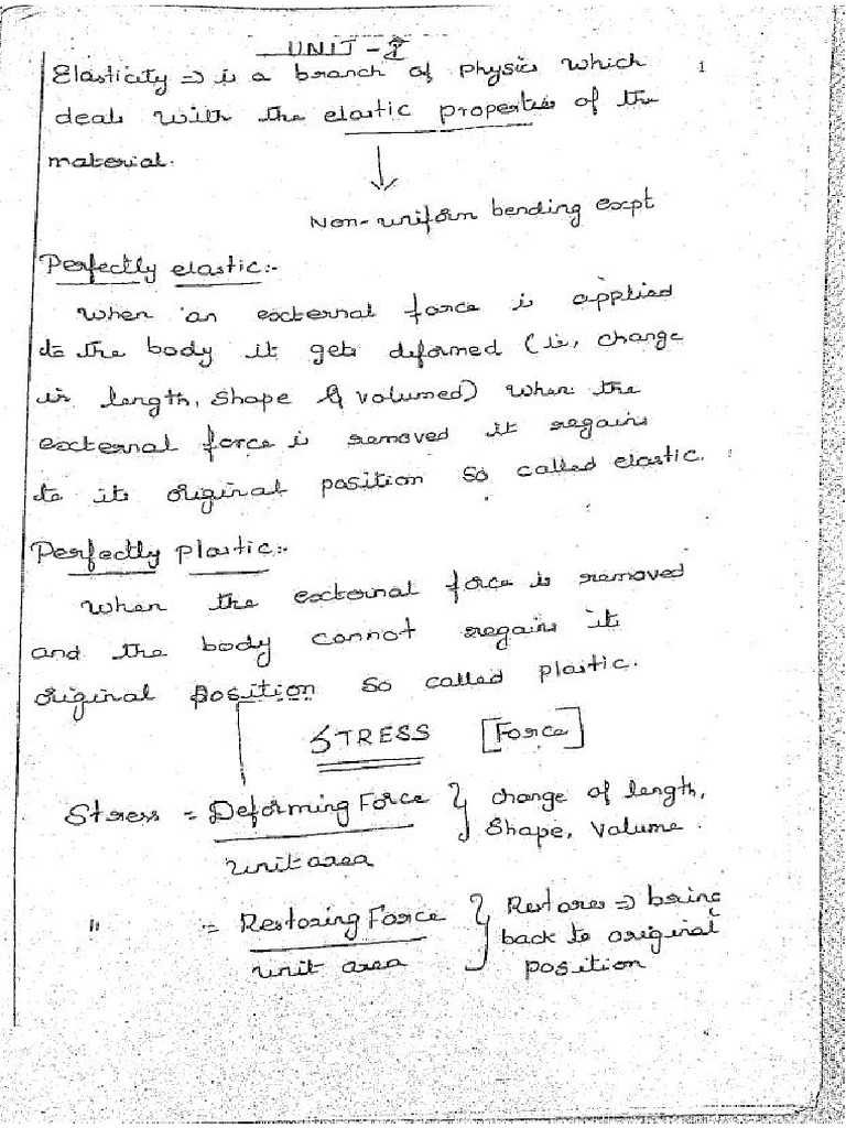 Unit - 1 (Physics Notes) | PDF