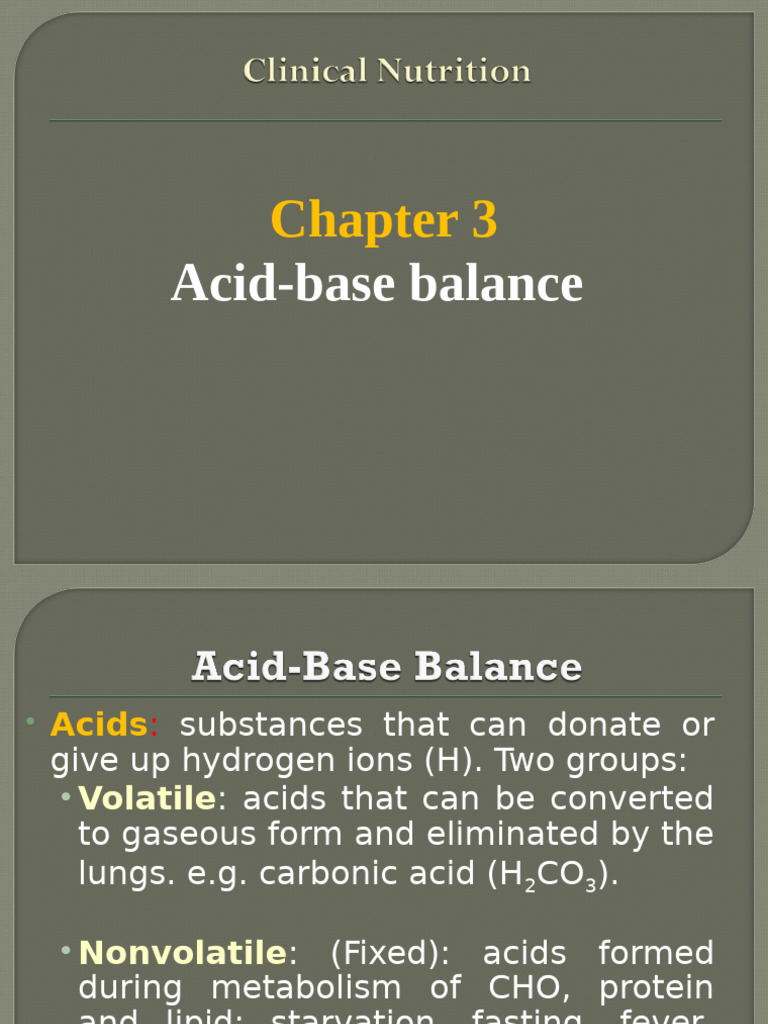 Understanding Acid-Base Balance | PDF | Respiratory System | Buffer ...