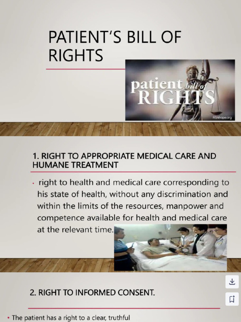 Patients Bill of Rights | PDF