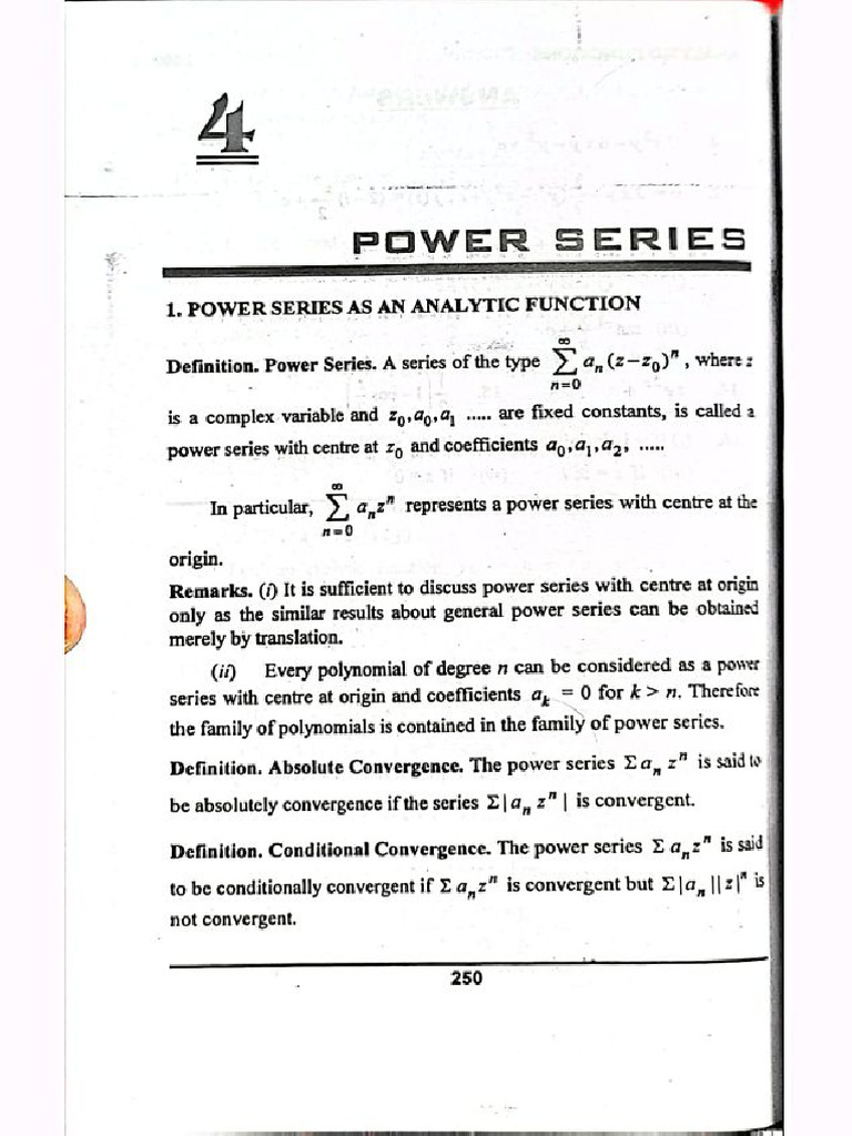 4 Power Series | PDF