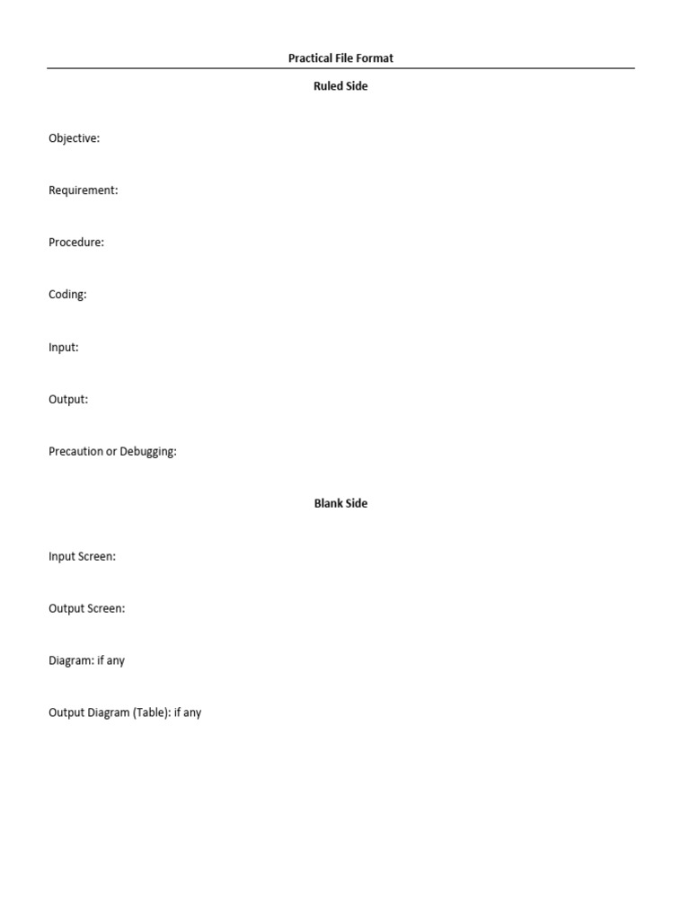 Practical File Format | PDF