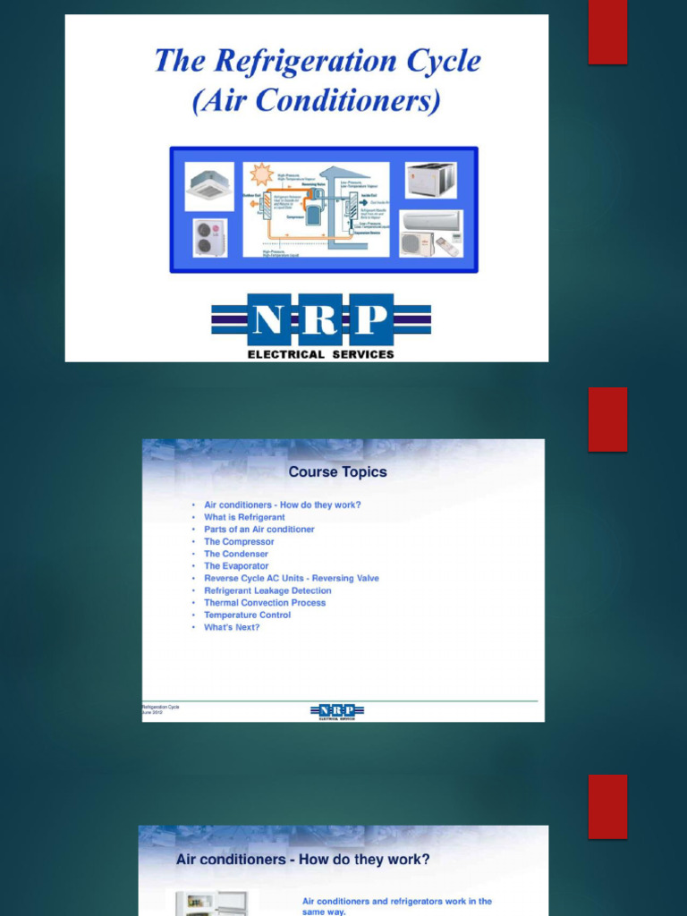 Refrigeration Cycle - Air Conditioners | PDF