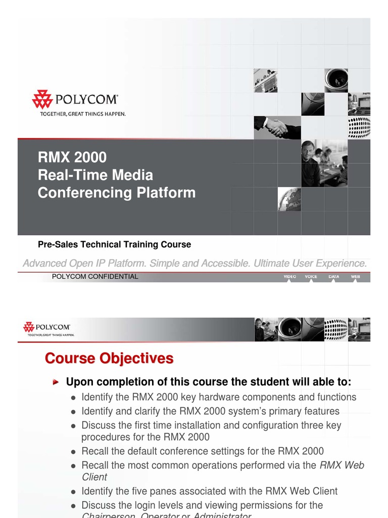 RMX 2000 Presales Tech Training | PDF | Session Initiation Protocol | Computer Networking