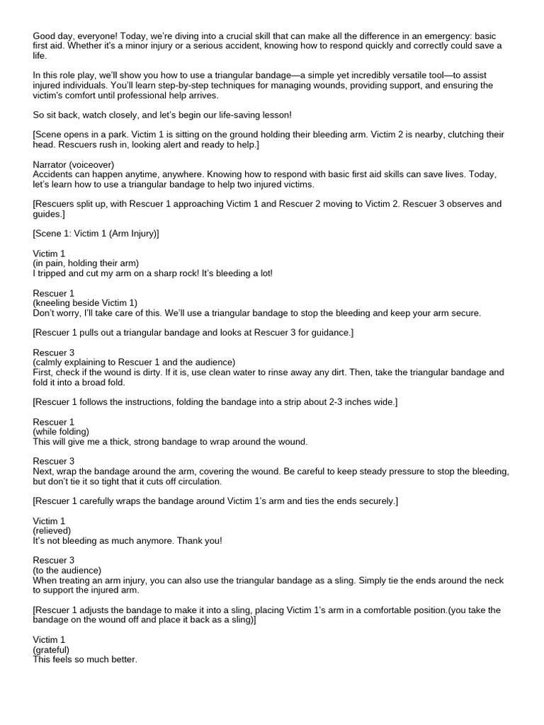 PE and Health roleplay | PDF