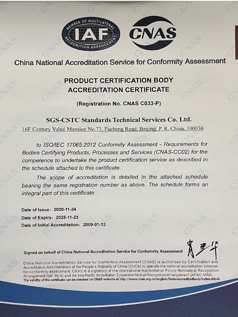 Cnas 17065 -Eng | PDF