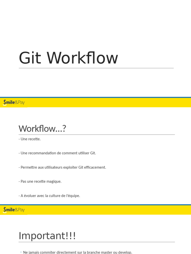 Git Workflow | PDF | Génie logiciel | Informatique Git Workflow | PDF | Génie logiciel | Informatique
