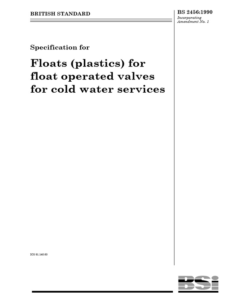 BS 2456 | PDF | Buoyancy | Screw