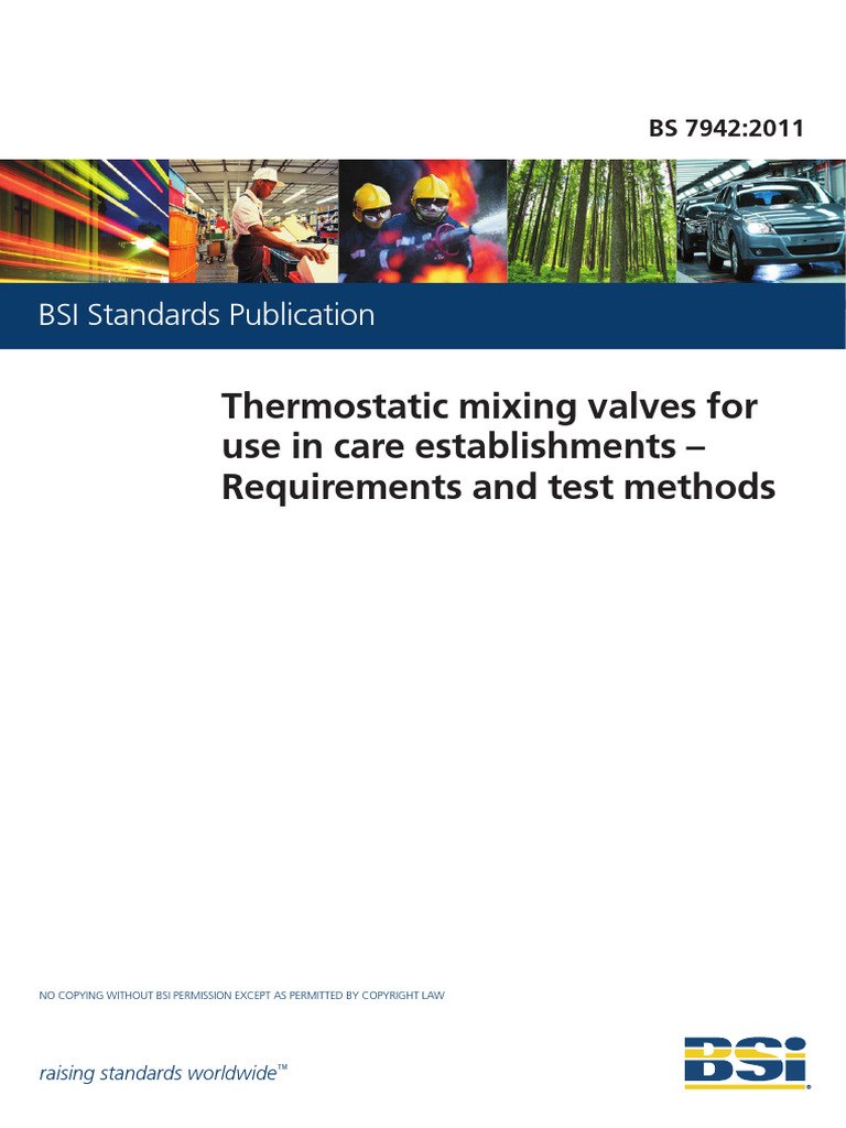 BS 7942 | PDF | Valve | Water Heating