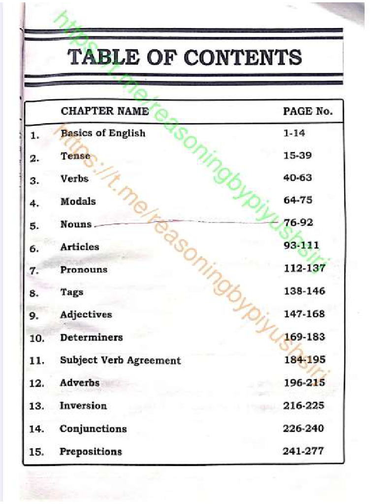 Basics and Tenses - English Ramban | PDF
