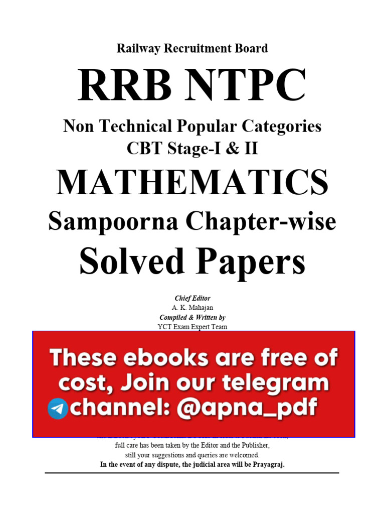 RRB NTPC CBT Stage I & II Mathematics VOLUME 1 in English | PDF | Trigonometry | Trigonometric ...