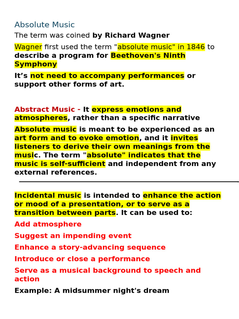 Absolute Music Q3 MUSI | PDF