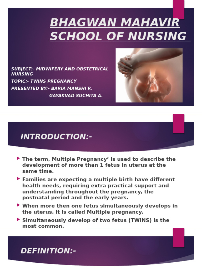 Case Presentation S & M (OBG) | PDF | Twin | Pregnancy