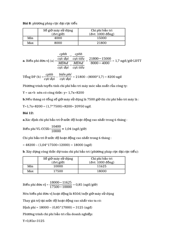 Bài Làm Chương 2 KTQT | PDF