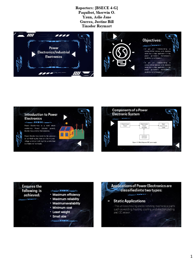 Final Power Electronics Industrial Electronics | PDF | Field Effect Transistor | Transistor