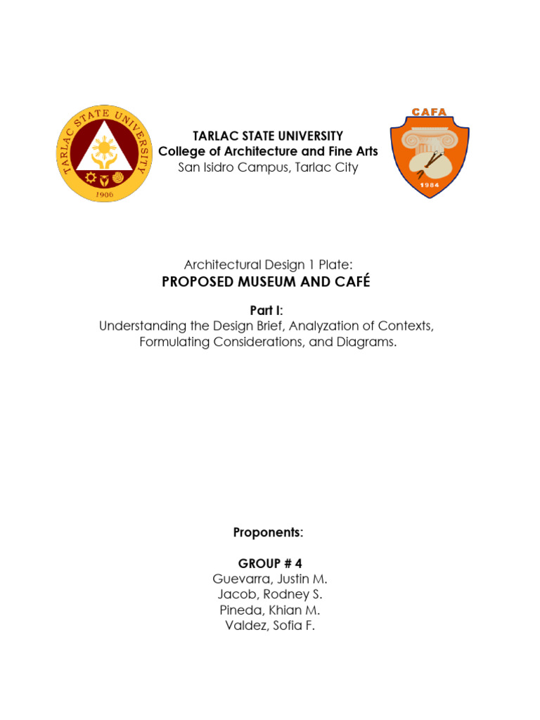GROUP4_FINAL-PLATE_PART-1_ARD | PDF | Museum | Rain