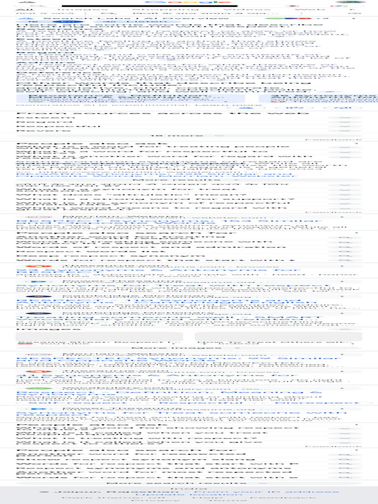 Respectful Synonyms Guide | PDF | Linguistics | Lexical Semantics