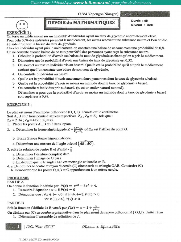 15_DEV_MATH_TD_csmNIANGON | PDF