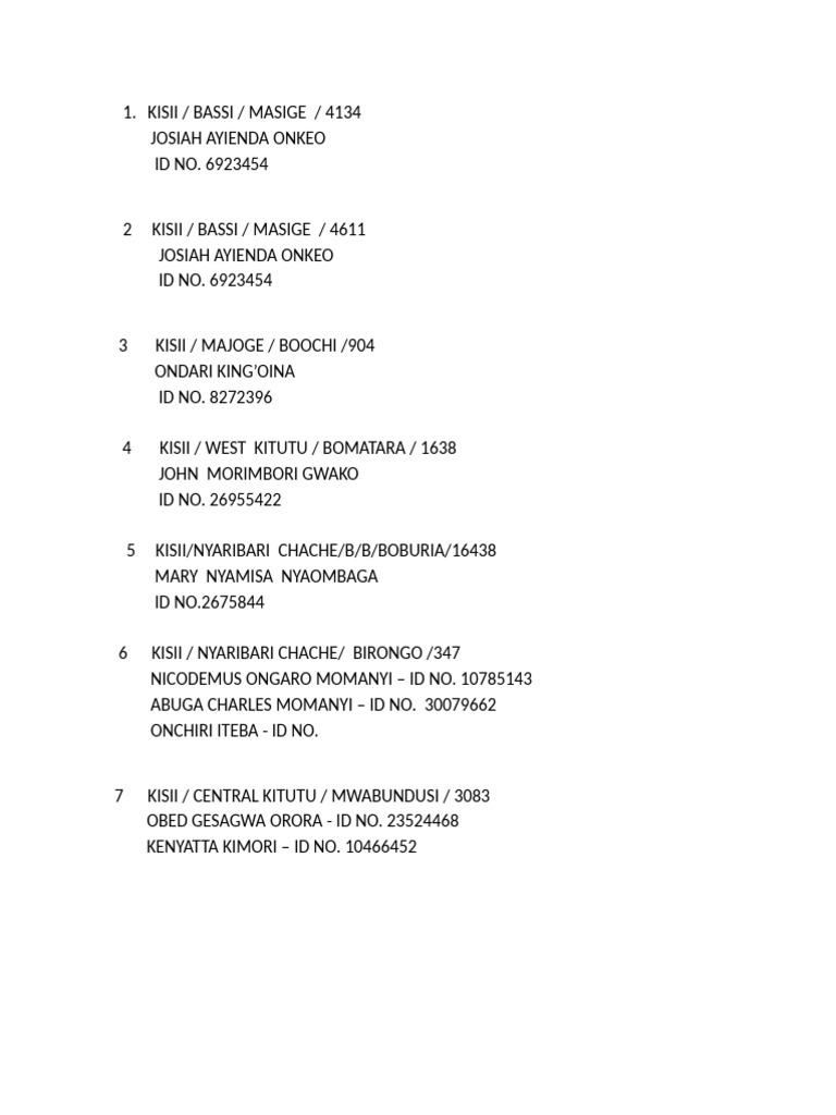 Mutation Form List | PDF