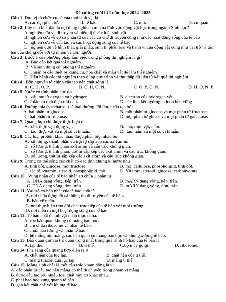 ĐC Cki I NH 2425 HS | PDF