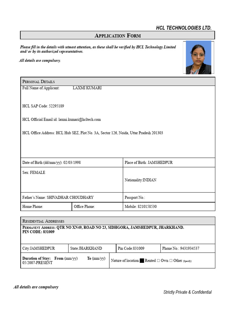 BGV Application Form - Existing | PDF | Identity Document | Access Control BGV Application Form - Existing | PDF | Identity Document | Access Control