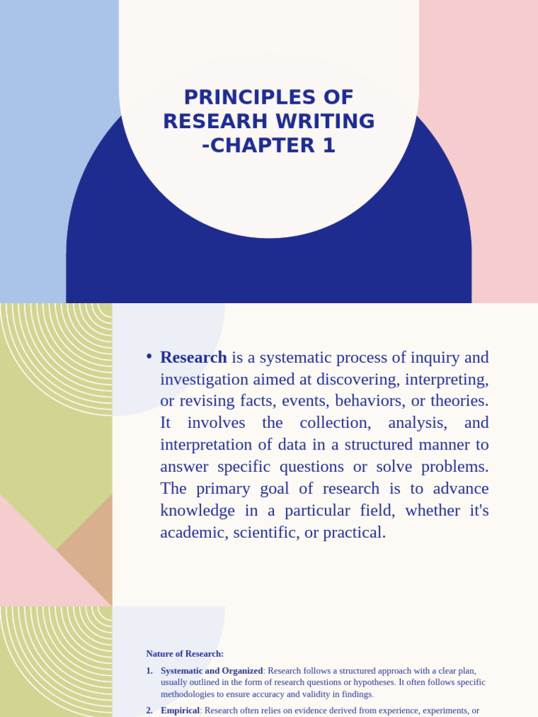 Research Writing Principles Explained | PDF | Quantitative Research ...