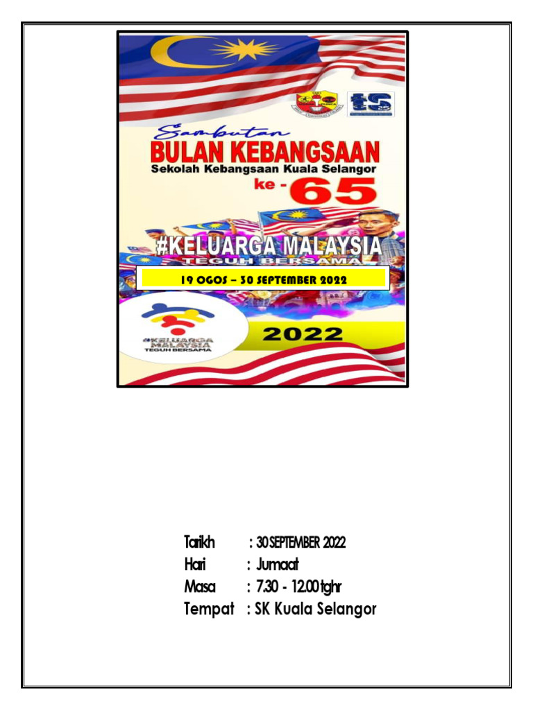 Buku Program Perasmian Penutup Bulan Kebangsaan 2022 | PDF