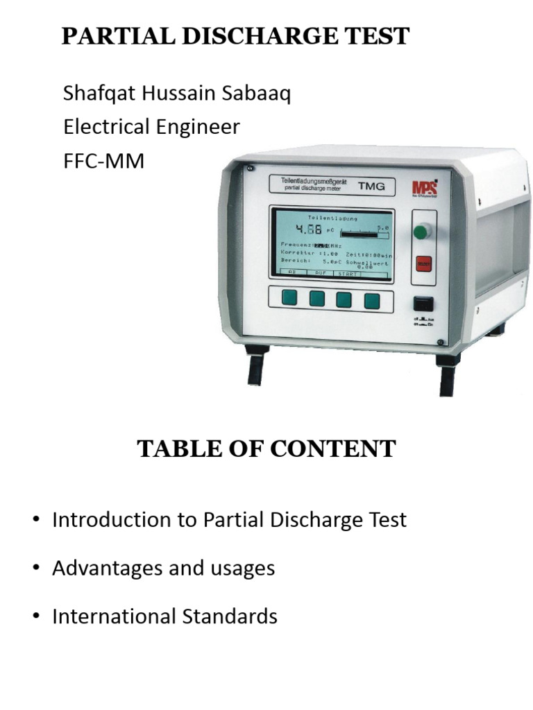 Partial Discharge Test | PDF | Insulator (Electricity) | Transformer