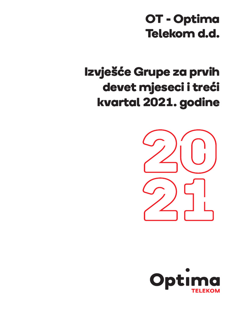 FI OPTE 2021 3Q Nerevidirano Nekonsolidirano HR | PDF