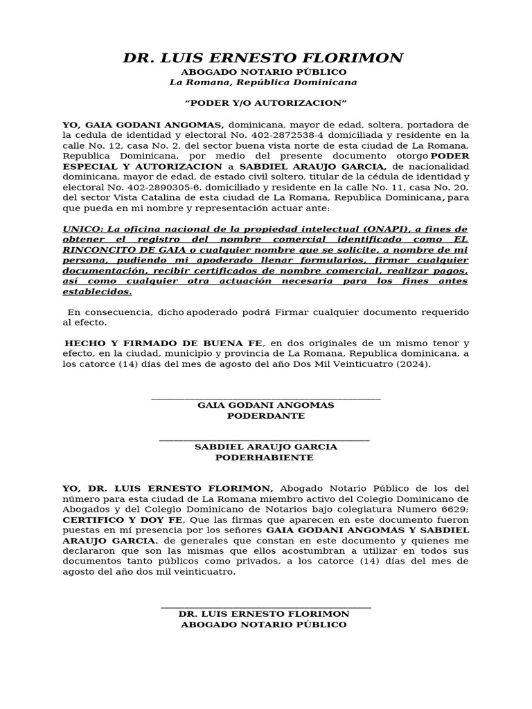 Poder Gaia Onapi | PDF | República Dominicana