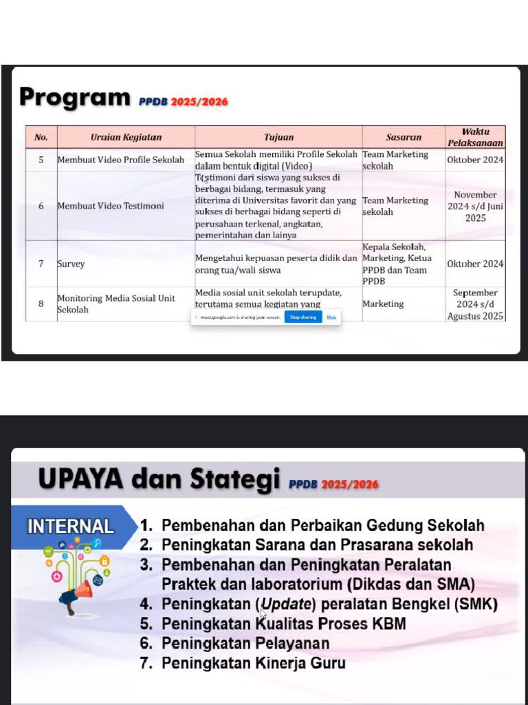 Program PPDB Pusat | PDF